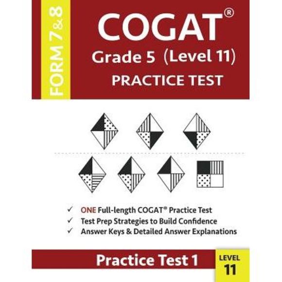Gifted &. Talented Cogat Test Prep Team | Other | Cogat Grade 5 Level 1 ...